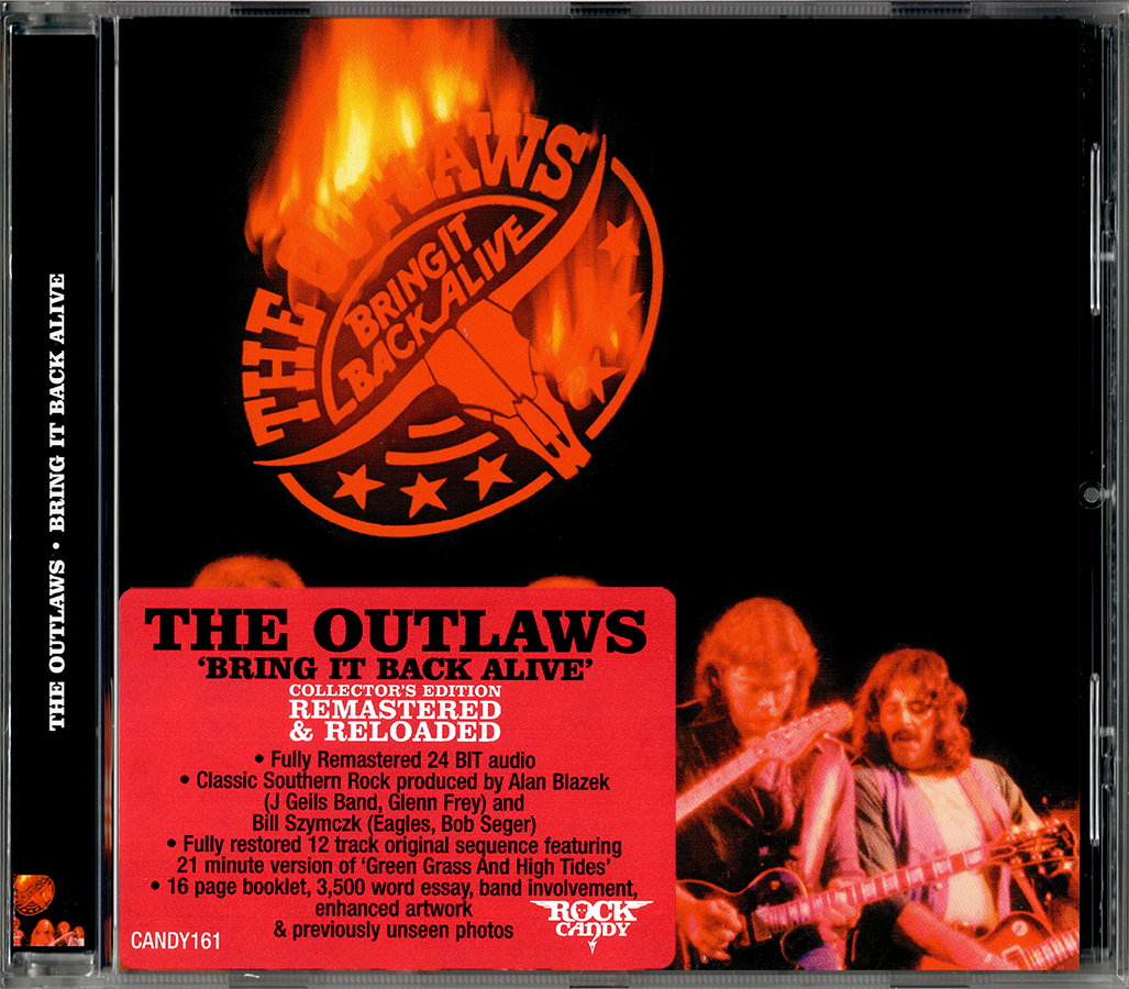 The Outlaws ~ Bring It Back Alive (1978) CD 2013 Rock Candy Records UK ...