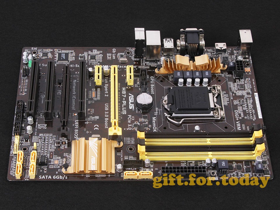 Original ASUS H87-PLUS Intel H87 Motherboard LGA 1150 DDR3 886227494361 ...