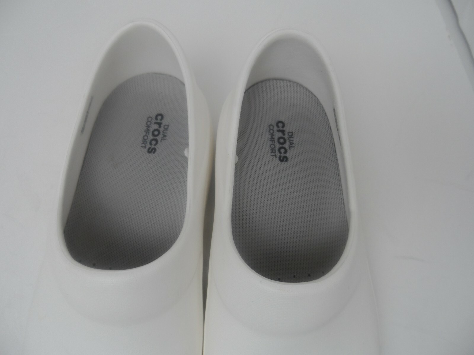 CROCS Shoes White Dual Croc COMFORT Foot Pad Inserts … - Gem
