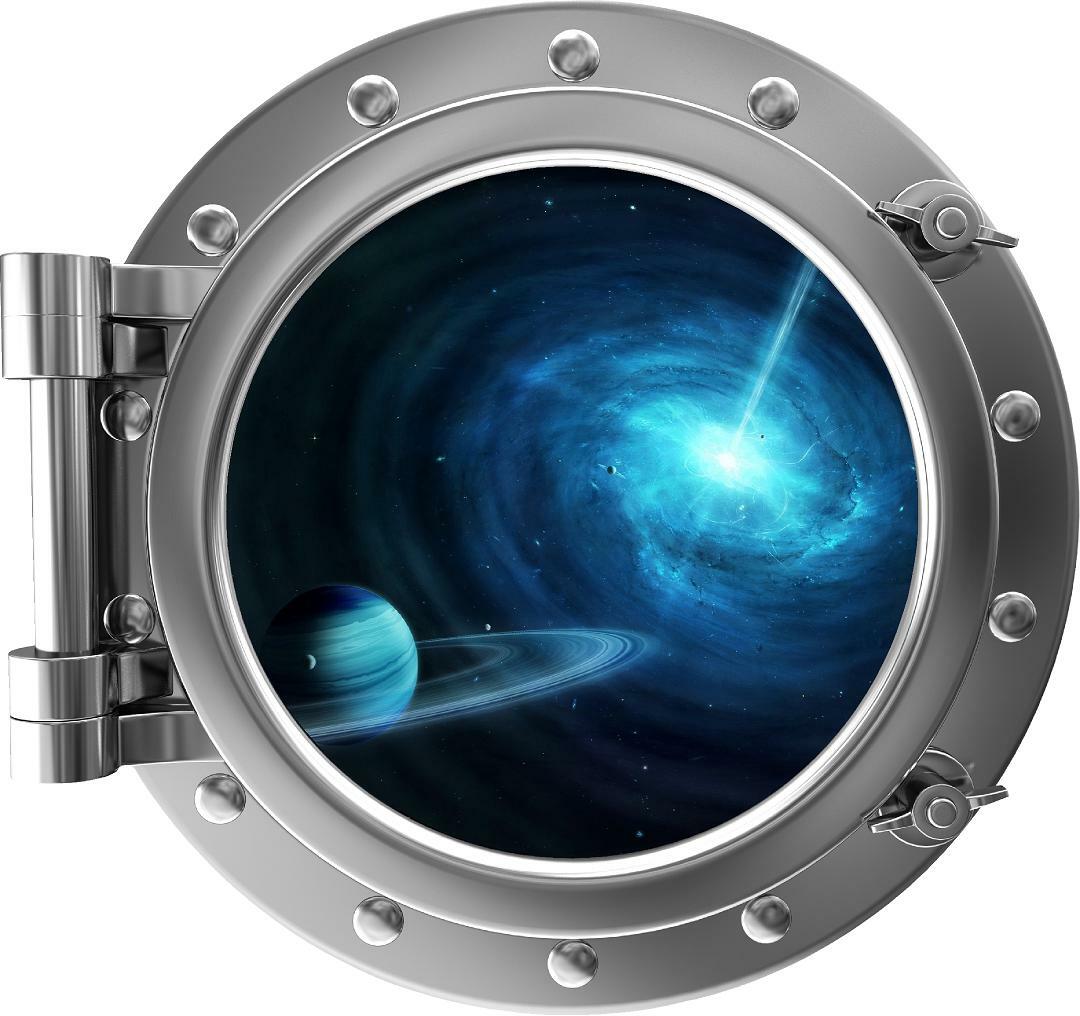 PortScape Exploding Star Space Porthole Window Wall Decal Vinyl Wall ...