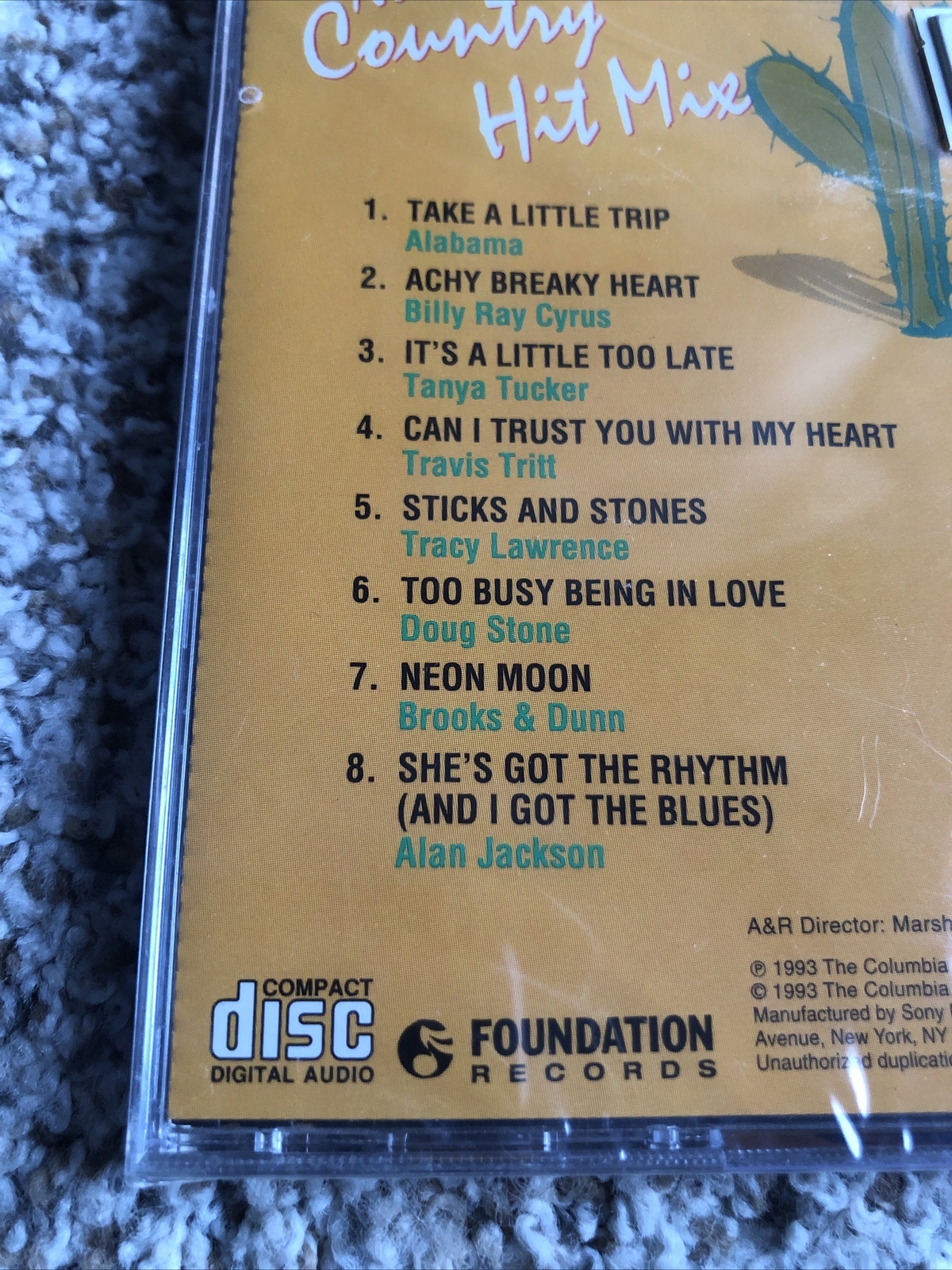 No. 1 Country Hit Mix by Various Artists (CD, Jan-1995, Sony Music ...