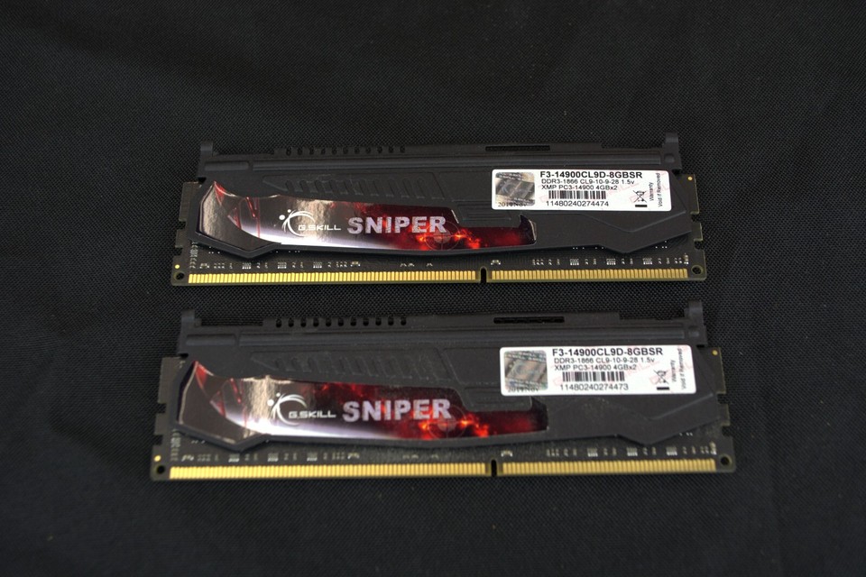 GSkill Sniper RAM 2x4gb DDR3-1866 PC3-14900 | eBay