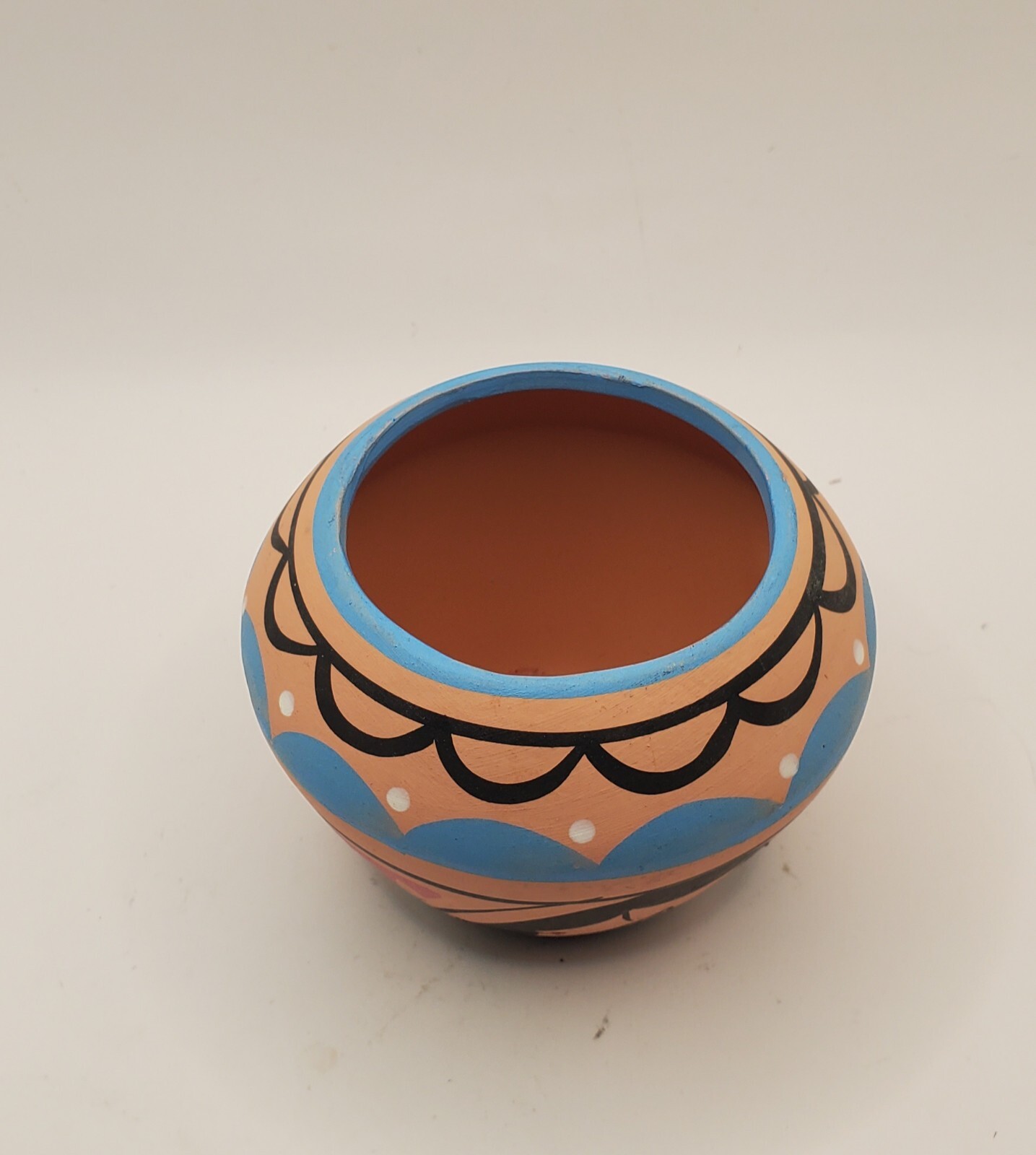 Native American Handmade Painted C Vase Small Vintage Folk Art Pottery ...