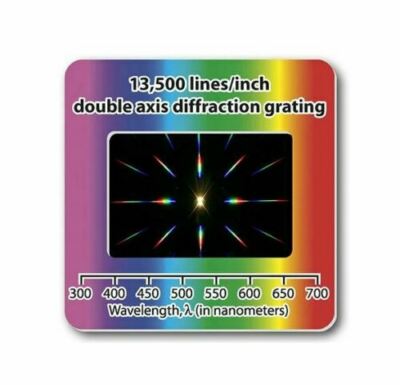 Beugungsgitter Linear Diffraction Grata Diapositiva Ottico 13500 Lines ...