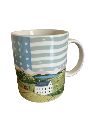 Warren Kimble Country Life Coffee Mug American Flag Farm Farmhouse ...