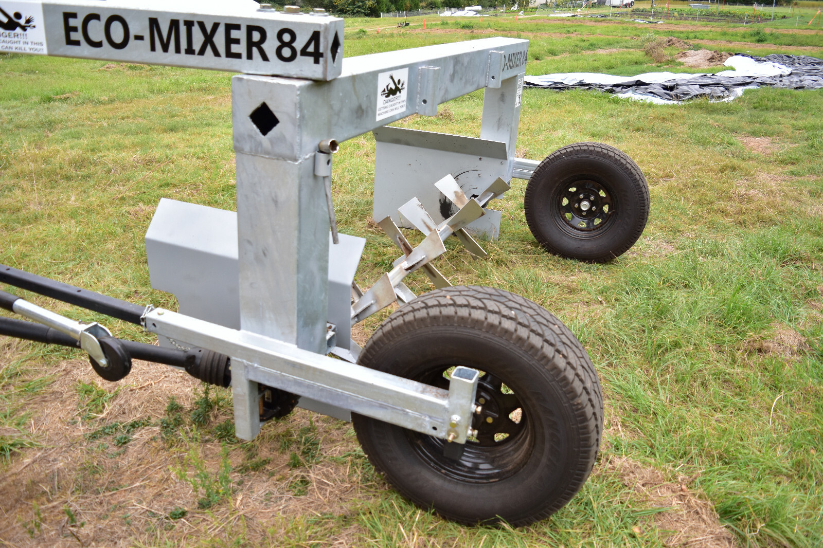 Eco-Mixer 84 Compost Turner. New Galvanized 7ft wide windrow Turner | eBay