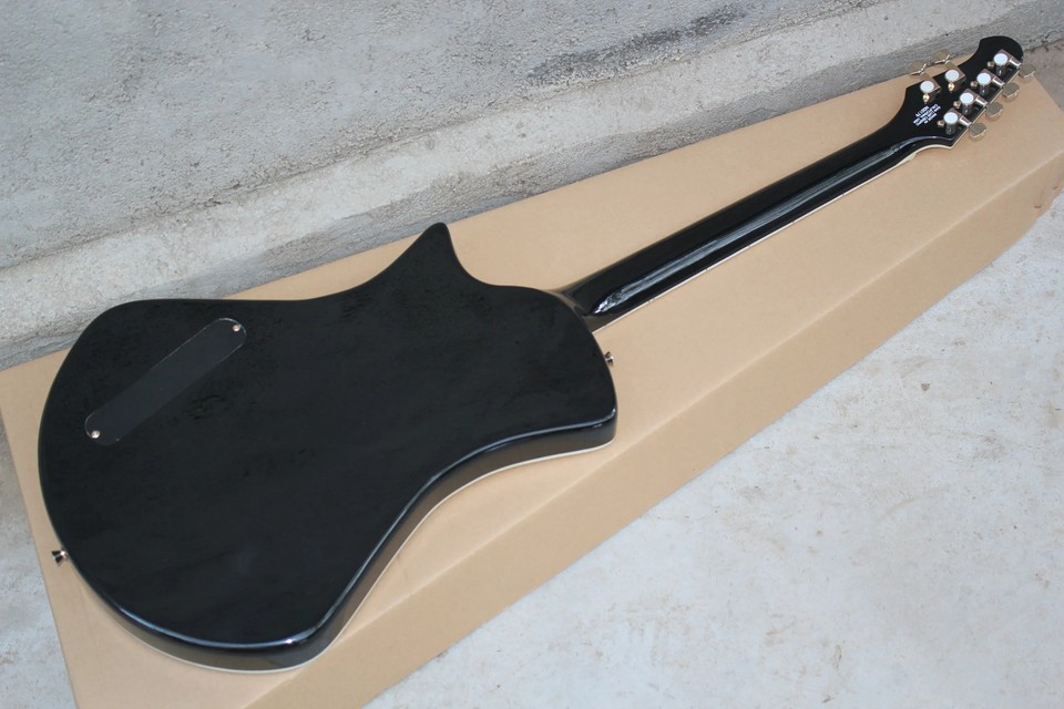 Electric Guitar Curved Triangle Inlays Mahogany Body with Figured Maple ...