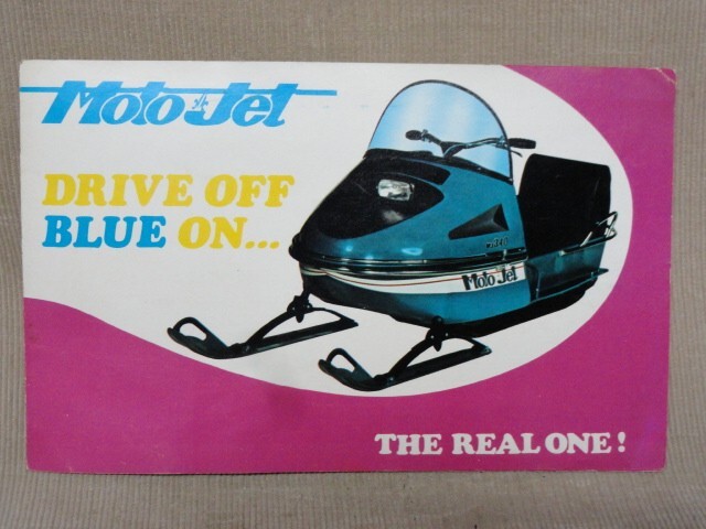 1972 Moto Jet Snowmobile Dealer Sales Brochure Folder Vintage Original ...