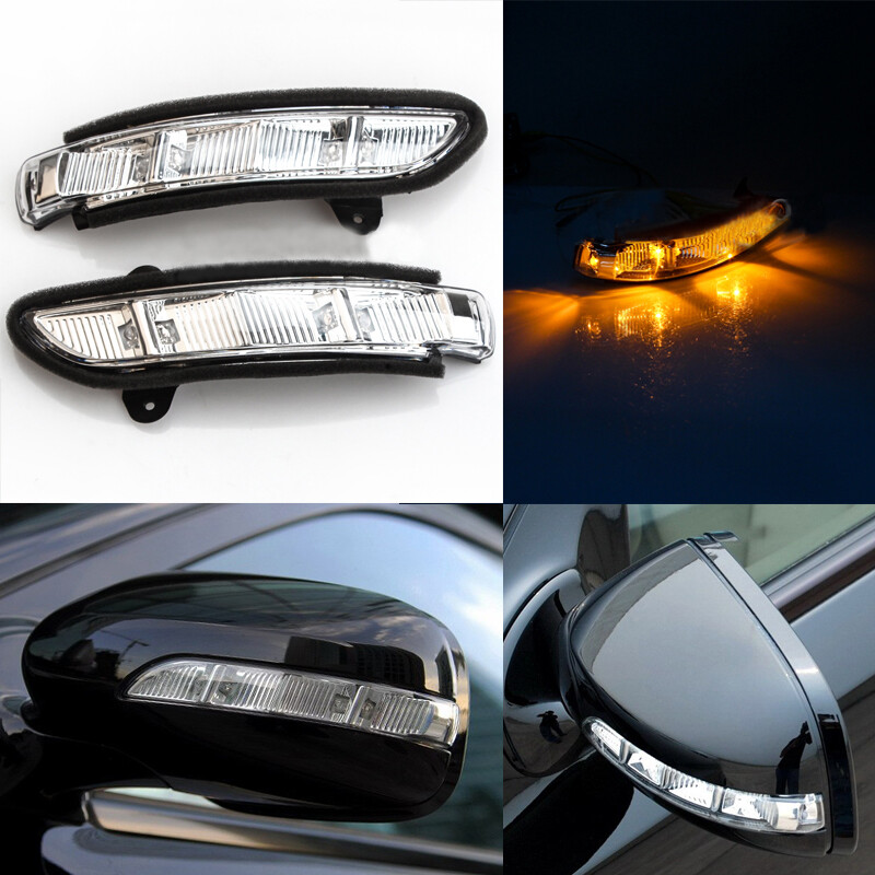 2Pc LED Wing Mirror Indicator Lights For Mercedes-Benz W211 W221 W216 ...
