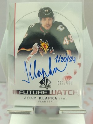 2024-25 SP Authentic #112 Adam Klapka Future Watch Auto Inscribed /999 ...