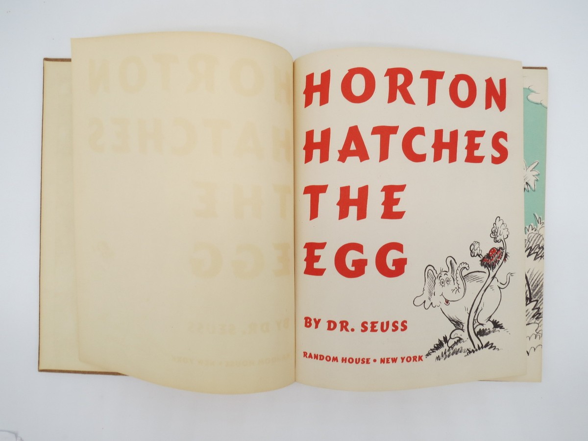 Horton Hatches The Egg Dr Seuss First Edition Signed
