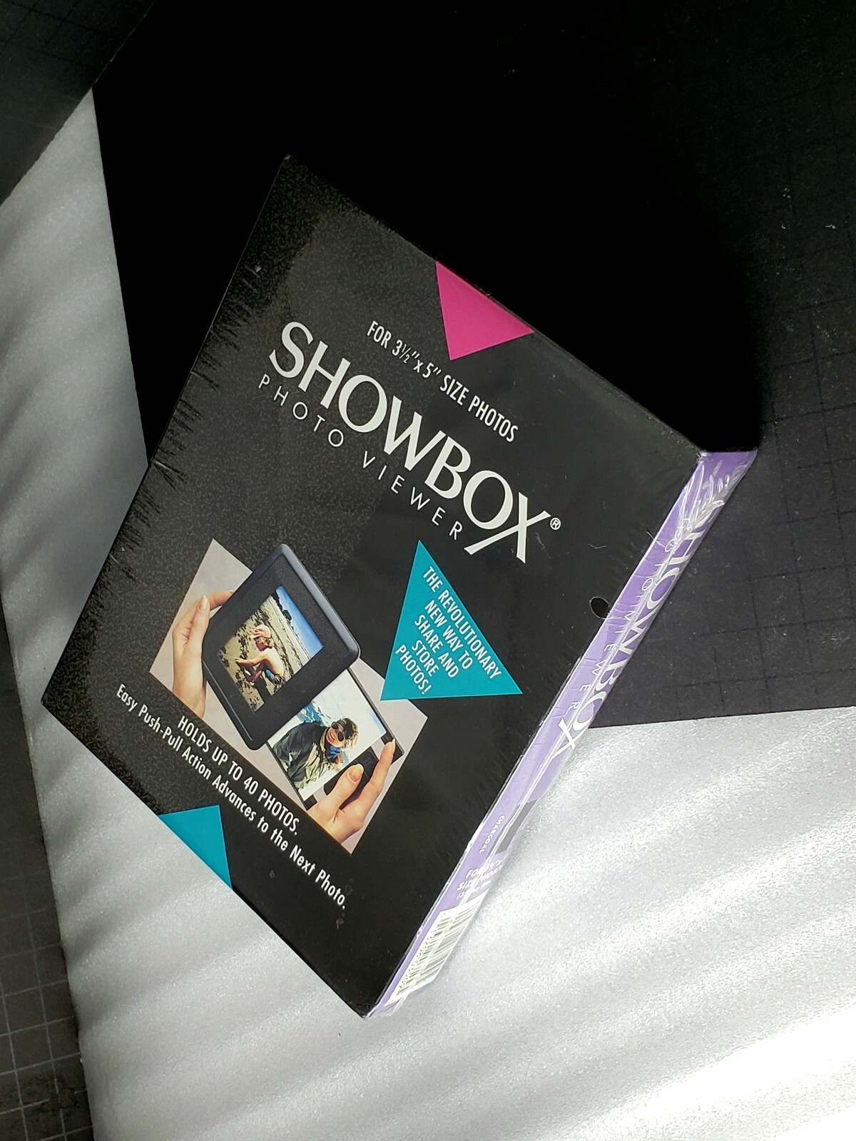 Burnes SHOWBOX Photo Viewer 40 3.5"x5" Photo Push/Pull *Made-in ...