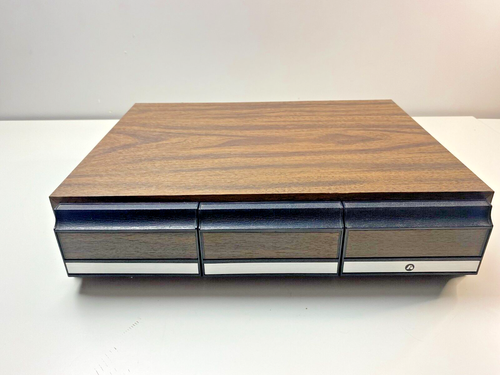 Vintage Audio Cassette Tape Storage 3 Drawer Holder /Case 42 Capacity ...