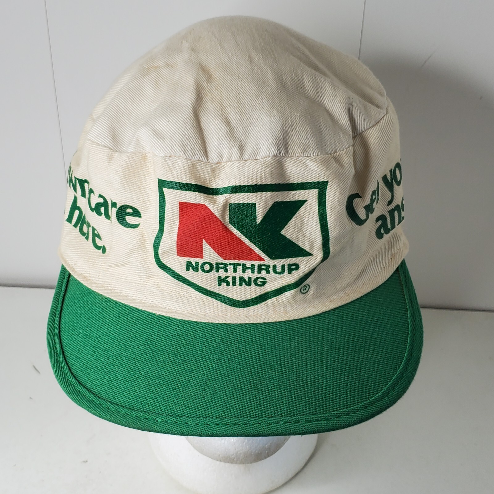 VTG NK Northrup King Seeds Soybeans Logo Adjustable Painters Hat ...