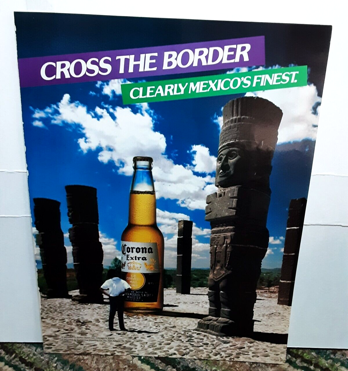 1987 Corona Extra Beer Cross The Border Original Print Ad Vintage 80s ...