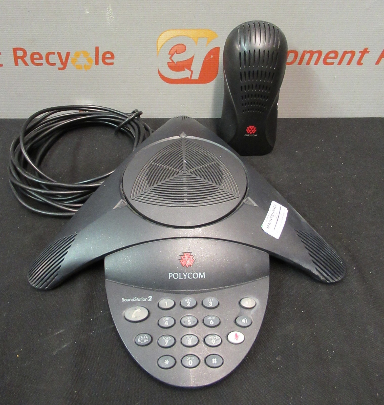 Polycom SoundStation2 2201-15100-601 2201-16020-601 Conference Speaker ...