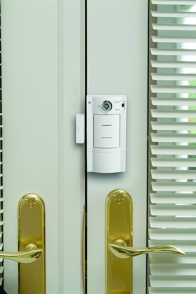 Hs4313b Battery Powered Wireless Home Security Door Alarm With Key ...