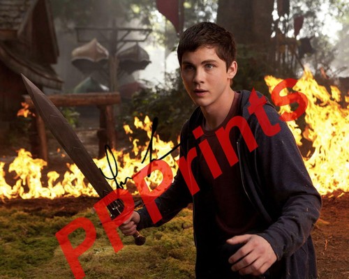 LOGAN LERMAN Sea of Monsters AUTOGRAPHED 10X8 SIGNED REPRO PHOTO PRINT ...
