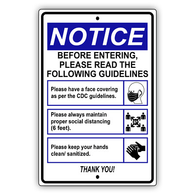 Notice Before Entering Please Read The Following Guidelines Aluminum ...