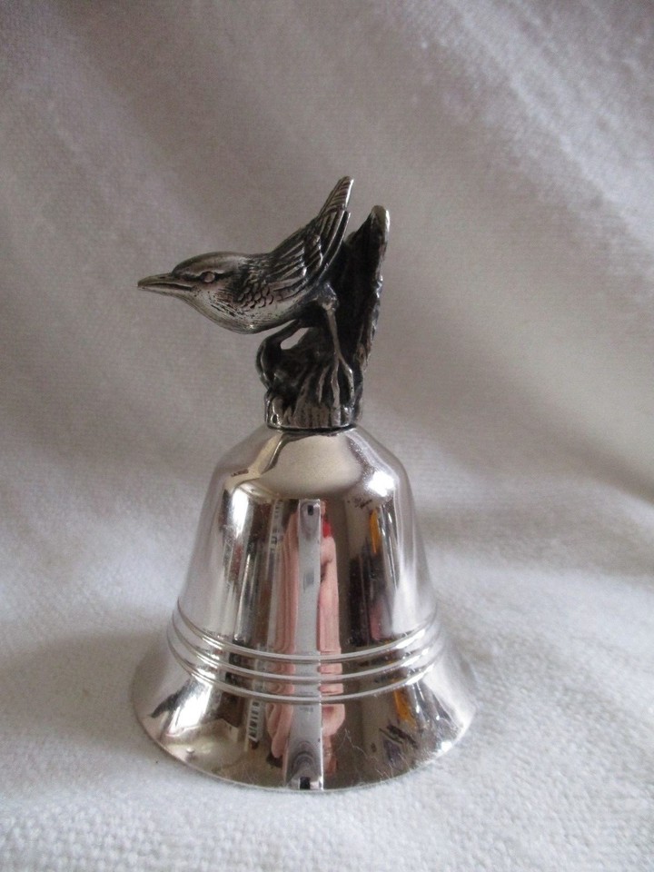 Danbury Mint White Breasted Nuthatch Silverplated Songbird Bell | eBay