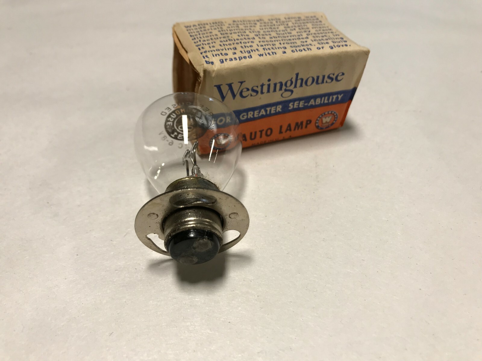 Lampe Vintage NOS WESTINGHOUSE 6-8 VOLT - N° 2331 | eBay