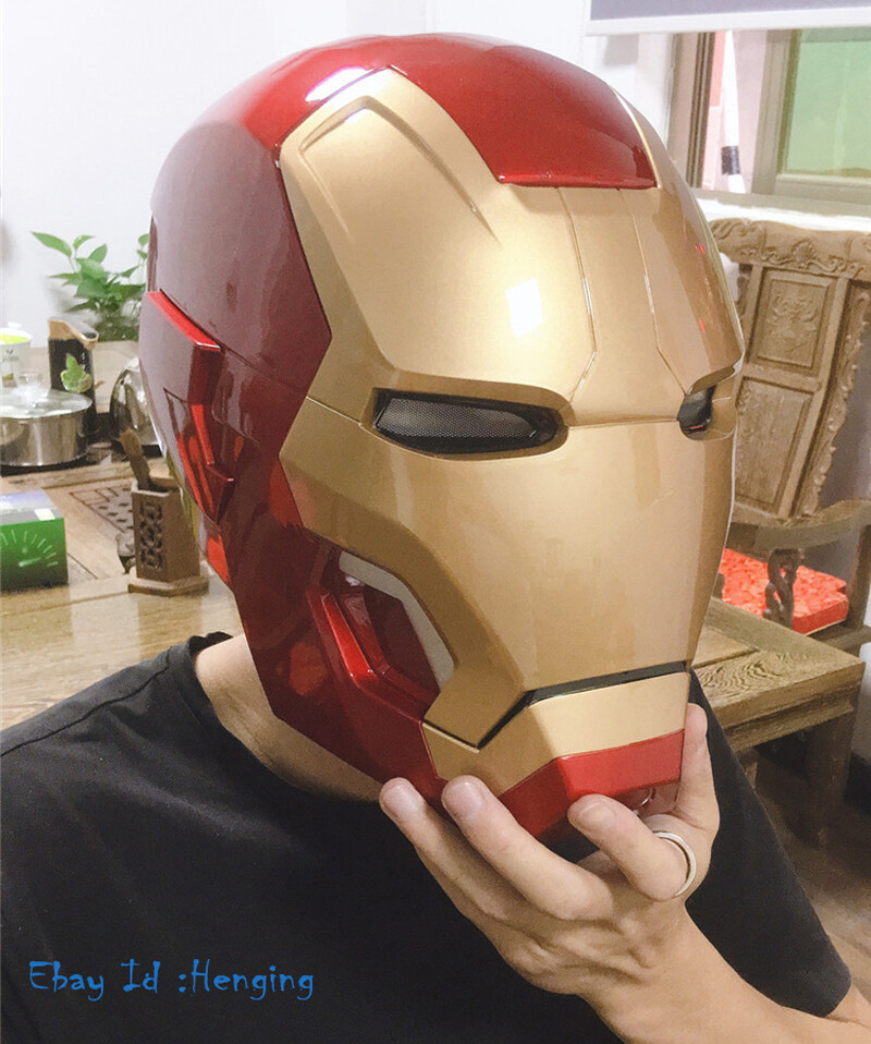 Iron Man Mk42 Helmet 1:1 Remote Control Electric Magnetic Induc ...