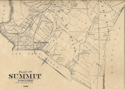 Summit NJ 1882 Maps with Homeowners Names Shown | eBay