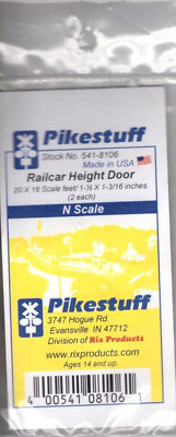 N Scale Pikestuff 541-8106 Railcar Height Door 2 Each | eBay