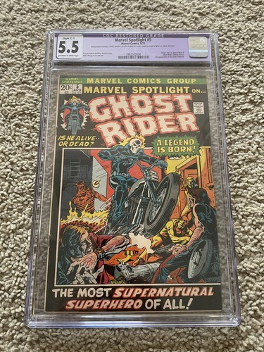 Marvel Spotlight 5 CGC 5.5 Restored 1st Appearance of Ghost Rider | eBay