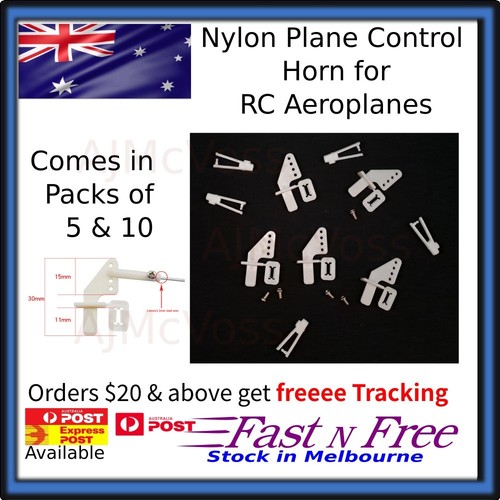 Plastic Nylon Control Horn Clevis With Screw RC Airplane Plane | eBay ...