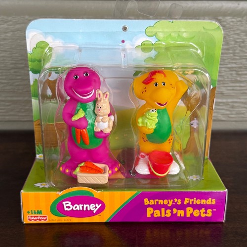 Fisher Price Barney's Friends Pals 'n Pets Barney & BJ 2001 NOS Package ...