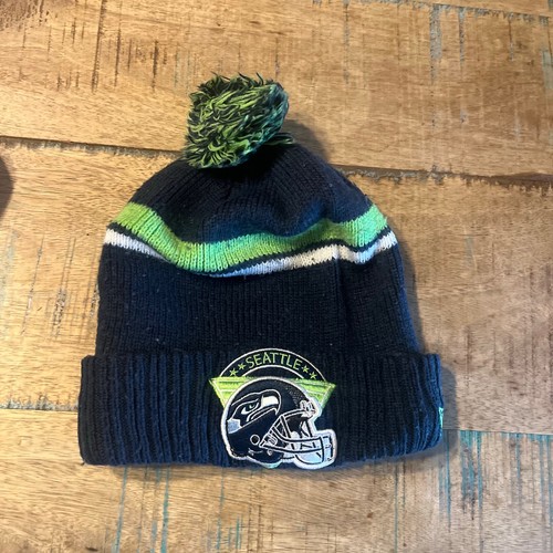 Blue Seattle Seahawks NFL Hat Beanie Adult Size New Era Stocking Cap | eBay