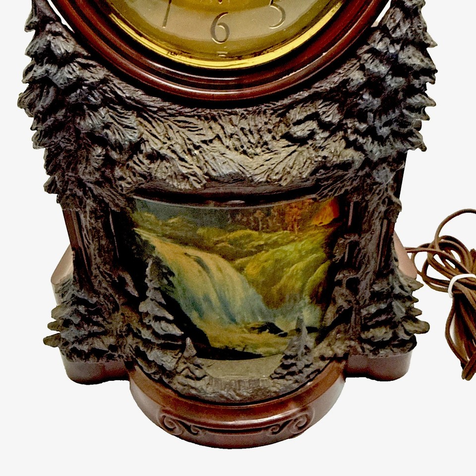 1950's MasterCrafters Moving Waterfall Mantel Electric Clock, Bakelite ...