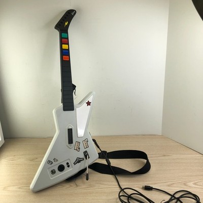Guitar Hero White Gibson Xplorer Red Octane Xbox 360 Controller Wired w ...
