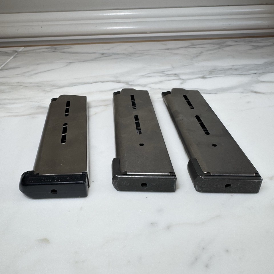 Lot of 3 Wilson Combat 1911 Magazines .45 ACP Steel + Polymer Base ...