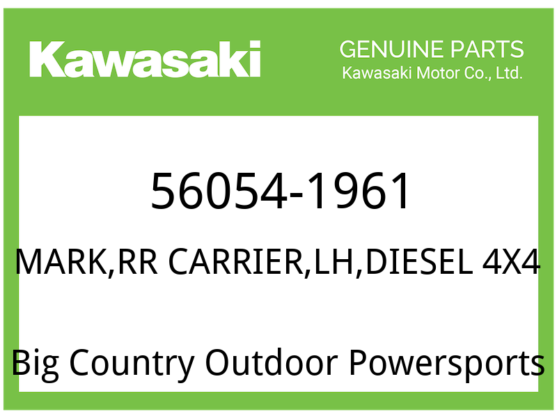Kawasaki OEM Part 56054-1961 for sale online | eBay