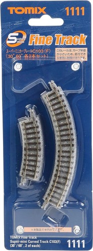 Tomix N Gauge 1111 Super-mini Rail Curve Track C103 2 each From Japan ...