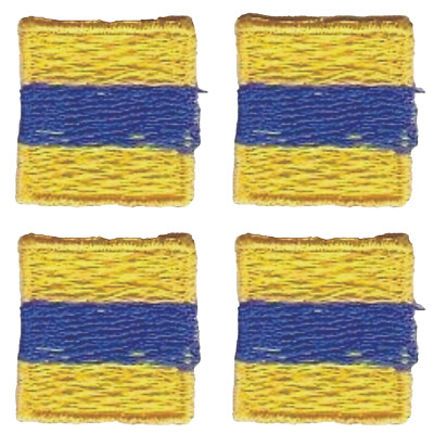 Maritime Signal Flag Letter D Patch Embroidered Delta Iron on (5/8 ...