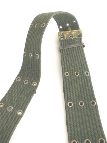 Military WEBBING BELT 58 PATTERN Pistol Type Genuine Issue Adjustable ...