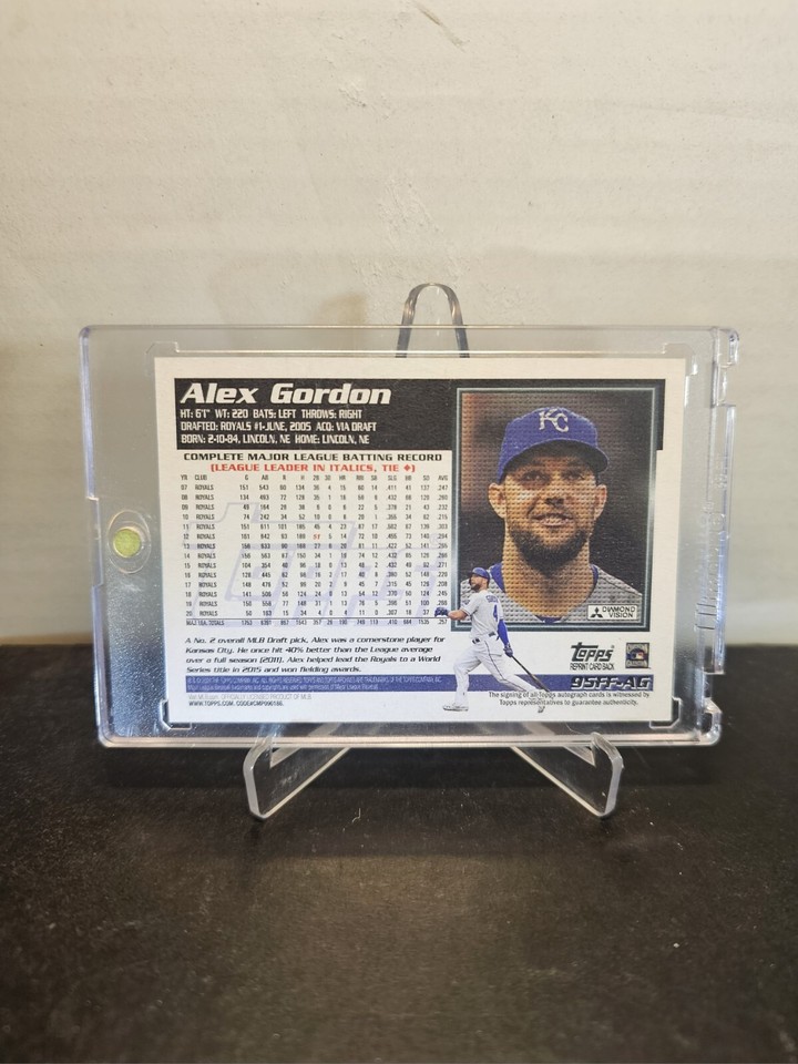 ALEX GORDON 2024 Topps Archives ⚾️ 1995 Fan Favorites AUTOGRAPH #95FF ...