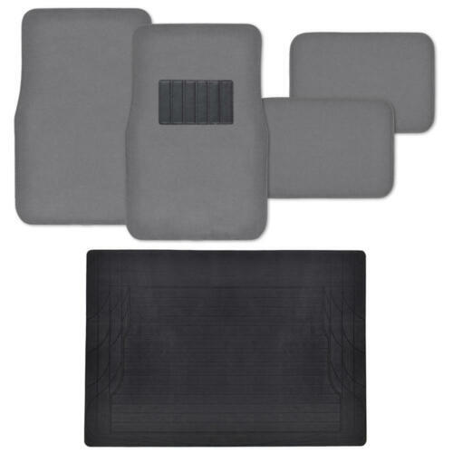 5PC Car Floor Mats Liners Plus Cargo Trunk Mat Extra Cushion Carpet ...