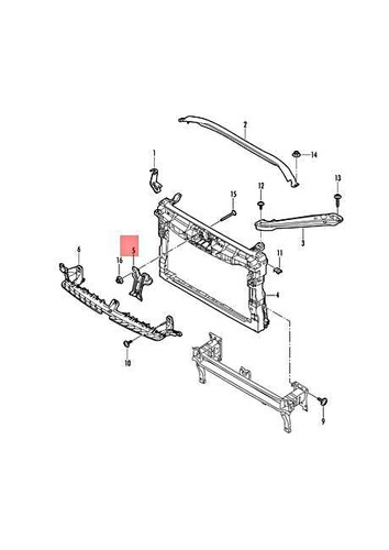 Genuine VW Jetta Vento BU3 support for lock carrier 17A805567 | eBay