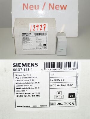 Siemens 5SD74481 Plug IN *UK* 5sd7 | eBay