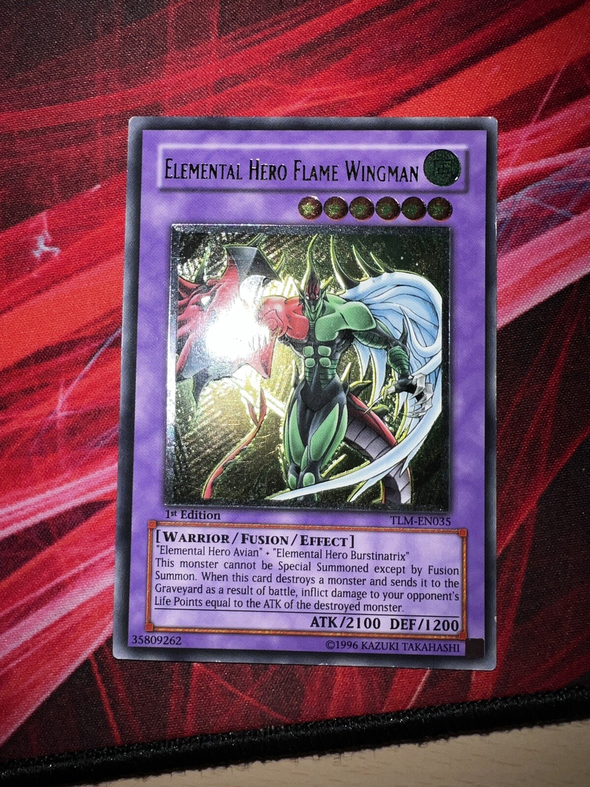 Yugioh Elemental Hero Flame Wingman TLM-EN035 UTR Ultimate 1st Edition ...