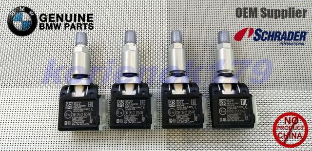 4 Genuine Schrader RDC TPMS Tire Pressure Sensor BMW 36106872803 ...