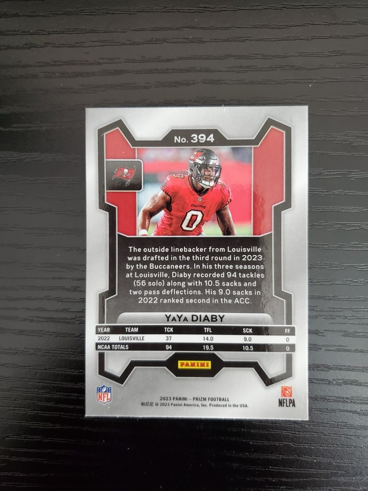 YaYa Diaby - 2023 Panini Prizm Base Rookie Card RC #394 | eBay