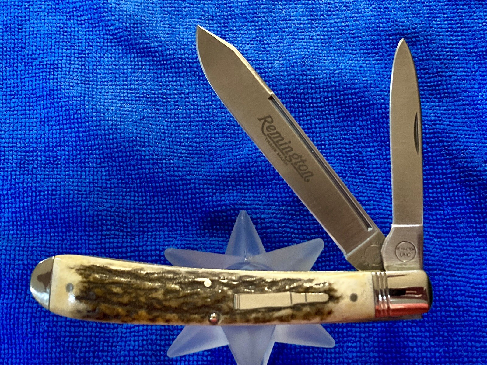 REMINGTON CUTLERY CO USA GENUINE STAG R1273 LG 5-3/8”MASTER GUIDE KNIFE ...