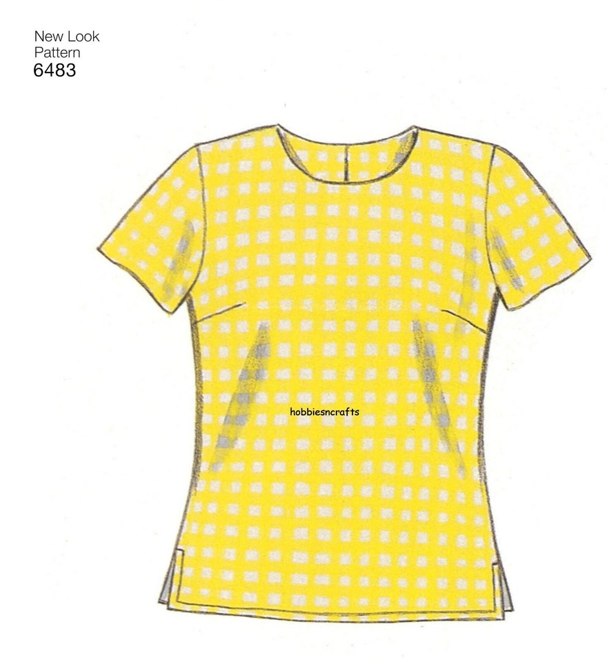 NEW LOOK 6483 MISSES' TOPS QUICK & EASY Sewing Pattern Sizes 6 - 16 ...