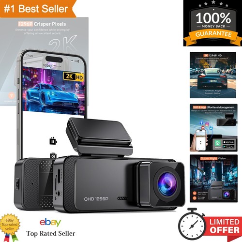 Advanced V300 WiFi Dash Cam - 24/7 Parking Mode & Seamless Connectivity ...