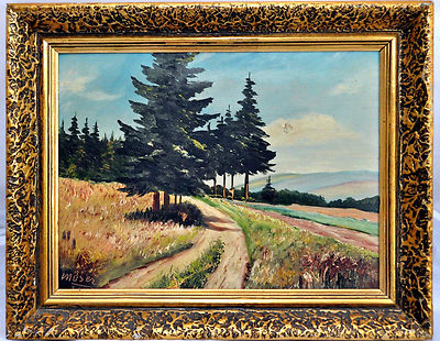 Early Oil Painting Listed Artist Moser Signed, Painting 9"X6 34" | eBay
